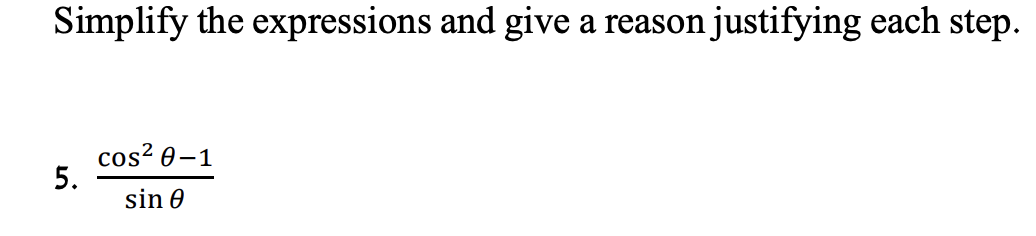 Solved Simplify the expressions and give a reason justifying | Chegg.com