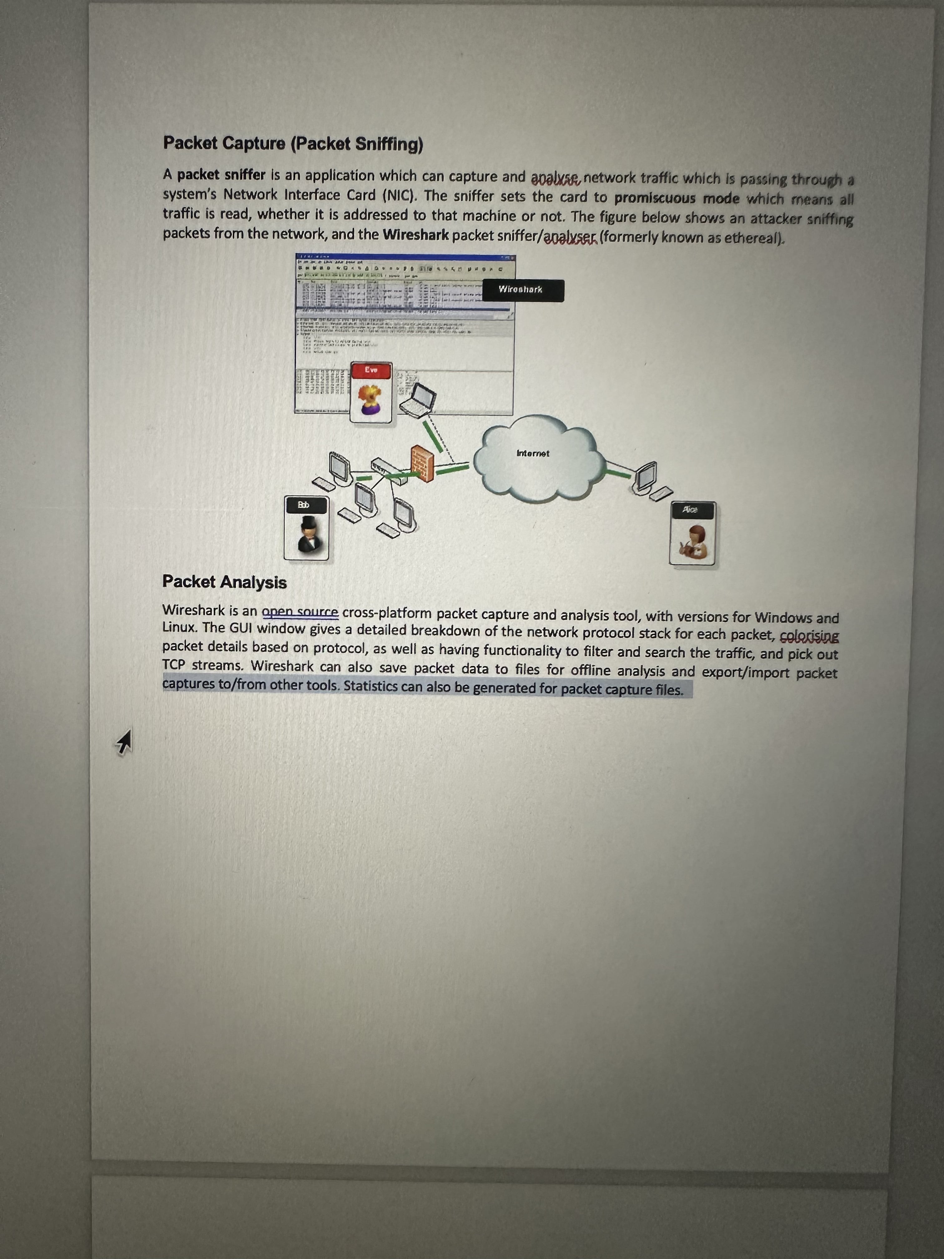 Solved Packet Capture (Packet Sniffing) A packet sniffer is | Chegg.com