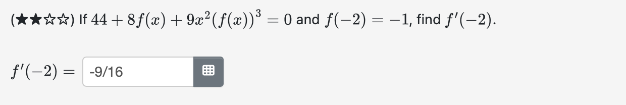 Solved f′(−2)= | Chegg.com