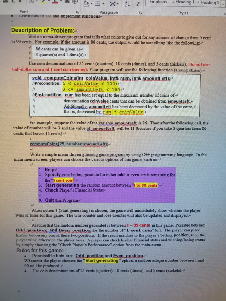 Solved Heading 1 Emphasis Heading 3 Font Paragraph Styles | Chegg.com