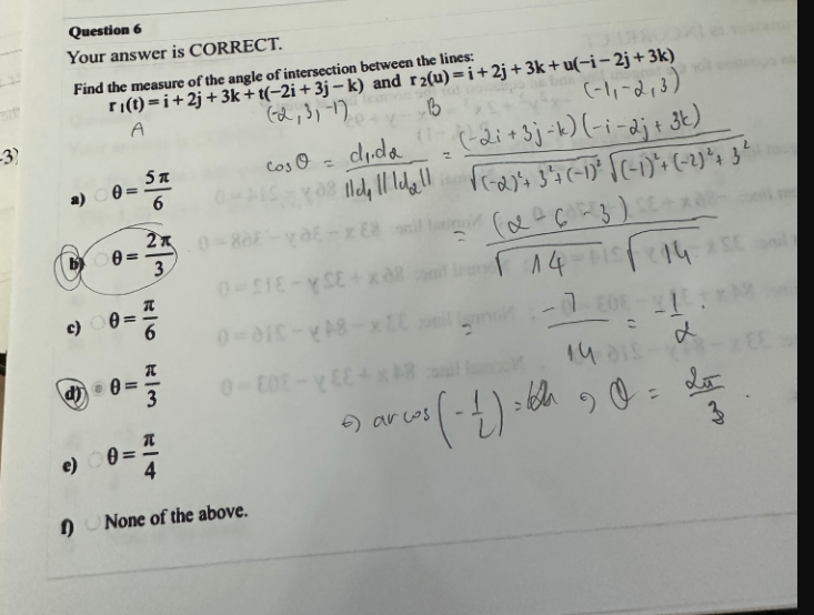 Solved Your answer is CORRECT. None of the above. | Chegg.com