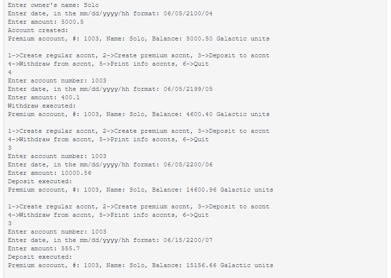Your program should implement the following and | Chegg.com