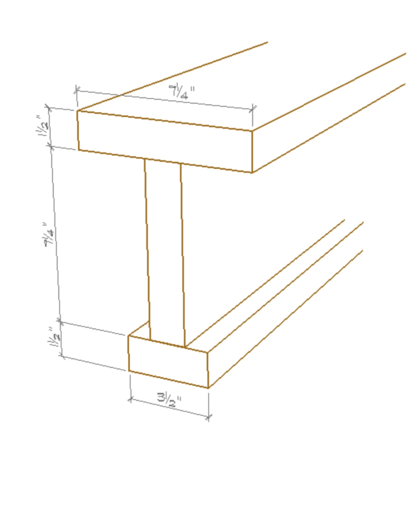 Solved A wooden beam spanning 20' is designed with two 2x8 | Chegg.com