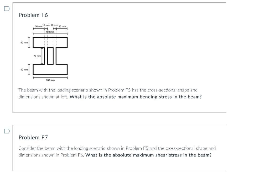 Solved Problem F5 Draw the shear force and bending moment | Chegg.com