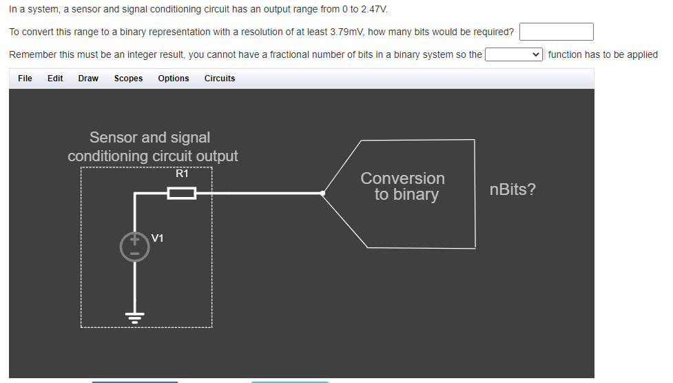 Solved In a system, a sensor and signal conditioning circuit | Chegg.com