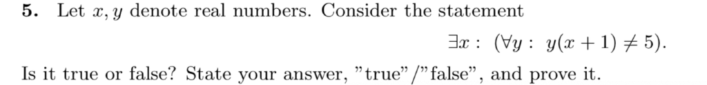 Solved 5. Let x, y denote real numbers. Consider the | Chegg.com