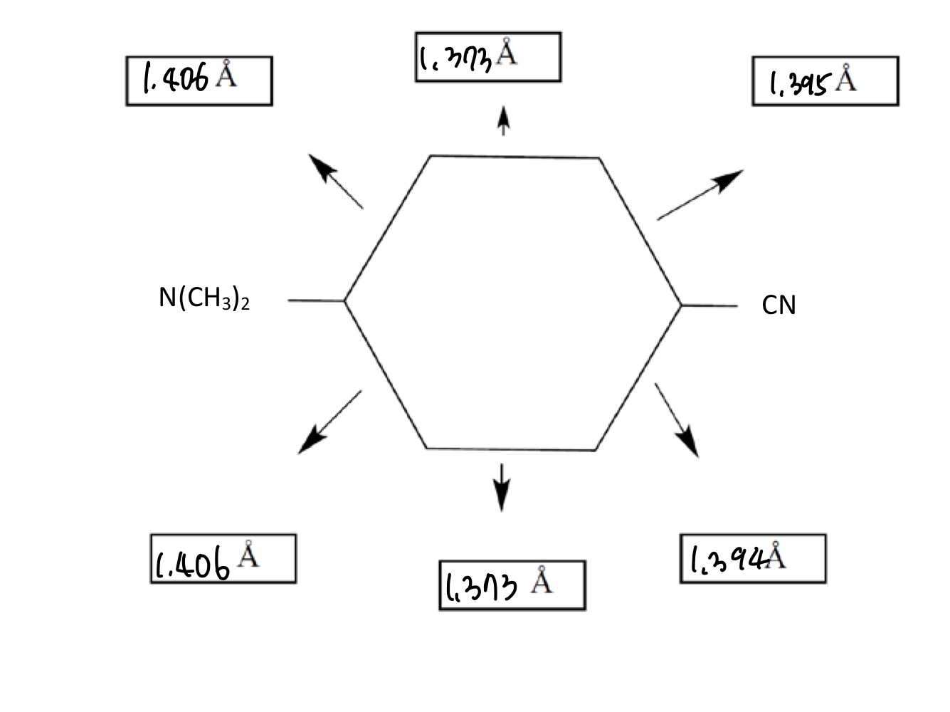 Solved Consider the C-C bond lengths in the central benzene | Chegg.com