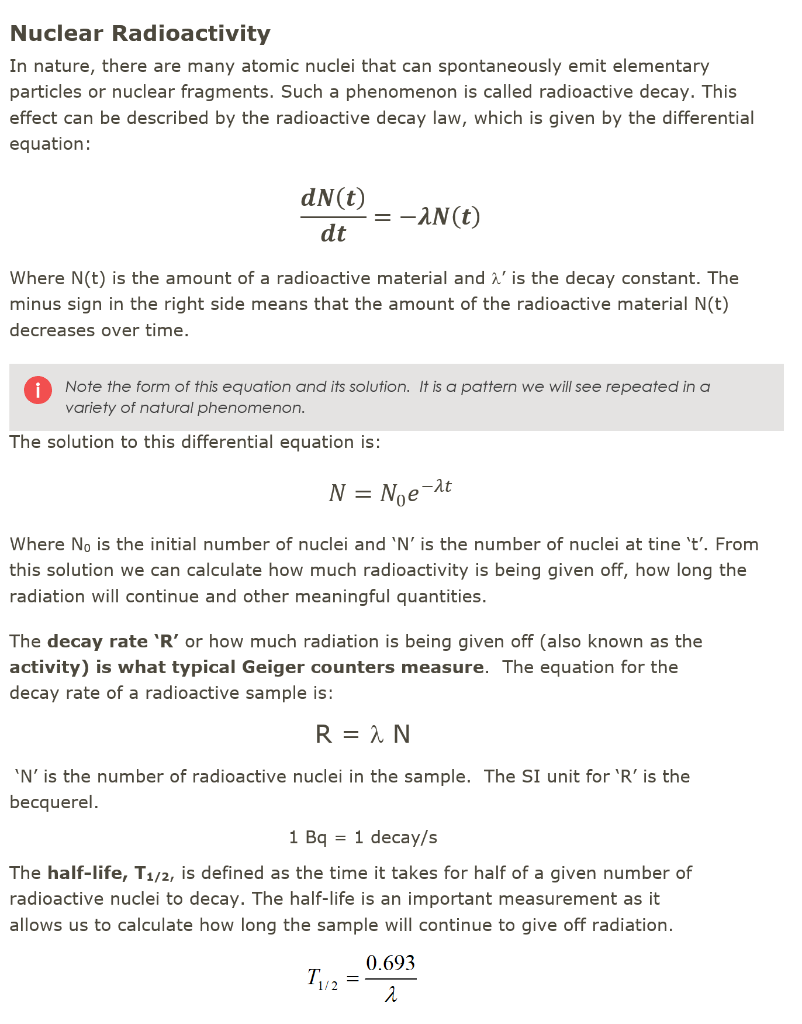 Solved Radon 222 1. Radon -222 has a half-life of 3.8 | Chegg.com