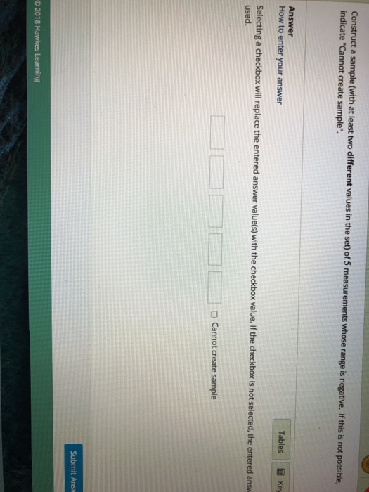Solved Construct a sample (with at least two different | Chegg.com