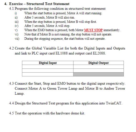 Solved Hi, can anyone help me with PLC programming? Must use | Chegg.com