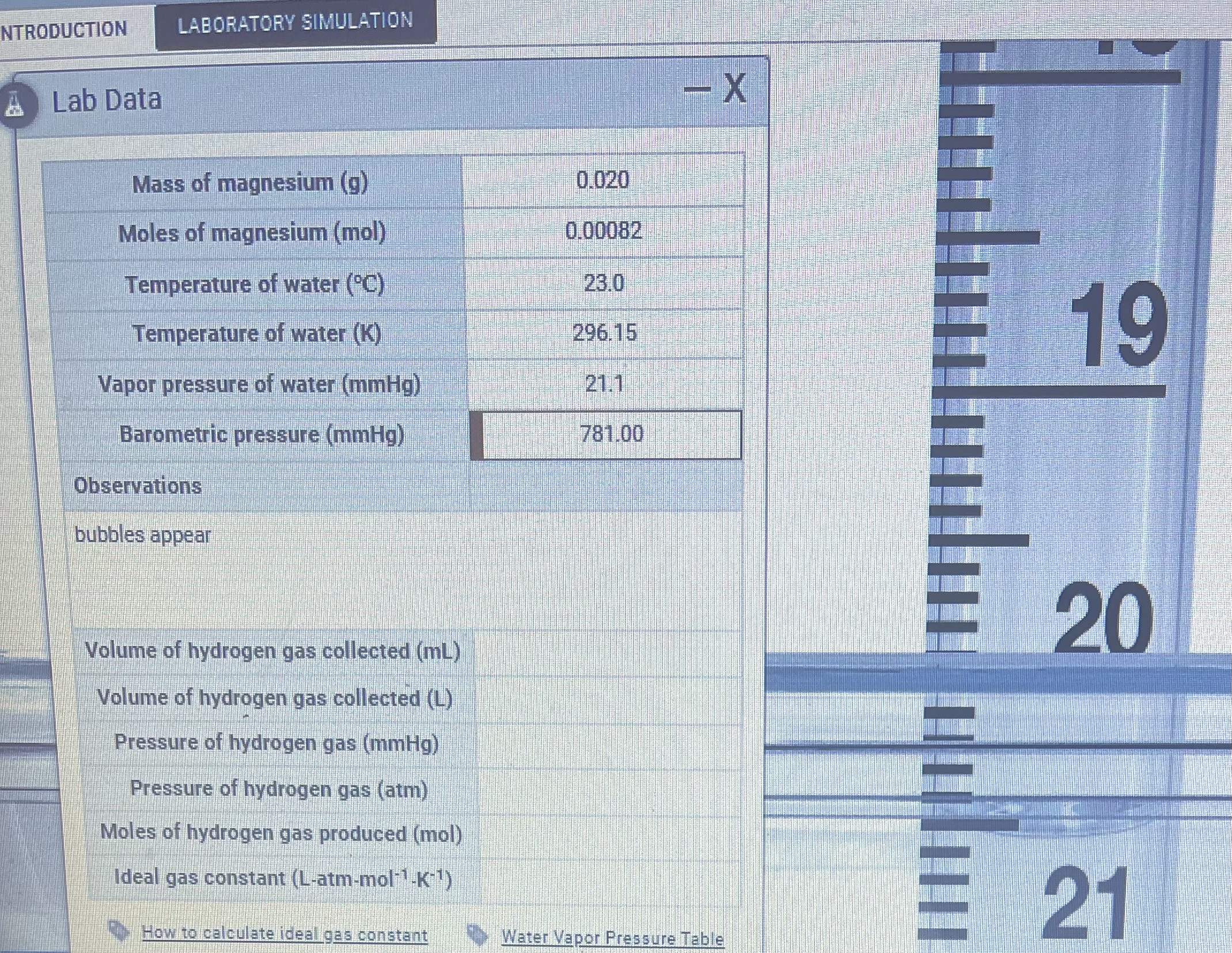 Solved LABORATORY SIMULATION | Chegg.com