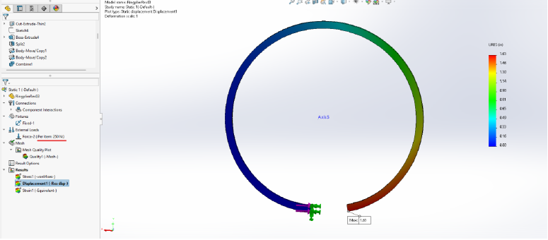 How will you describe this FEA analysis/ Stress | Chegg.com
