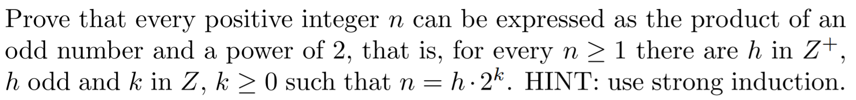 Solved Prove that every positive integer n can be expressed | Chegg.com