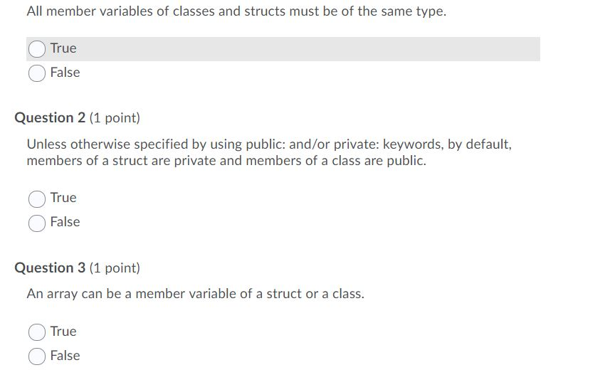 Solved All Member Variables Of Classes And Structs Must Be