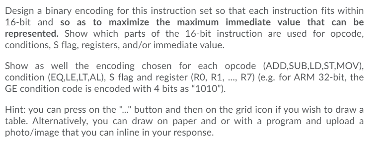 Assume a 16-bits RISC CPU with 8 general purpose | Chegg.com
