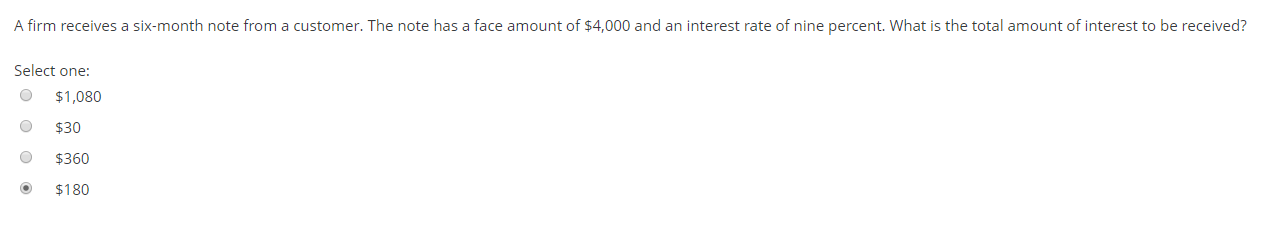Solved A firm receives a six-month note from a customer. The | Chegg.com