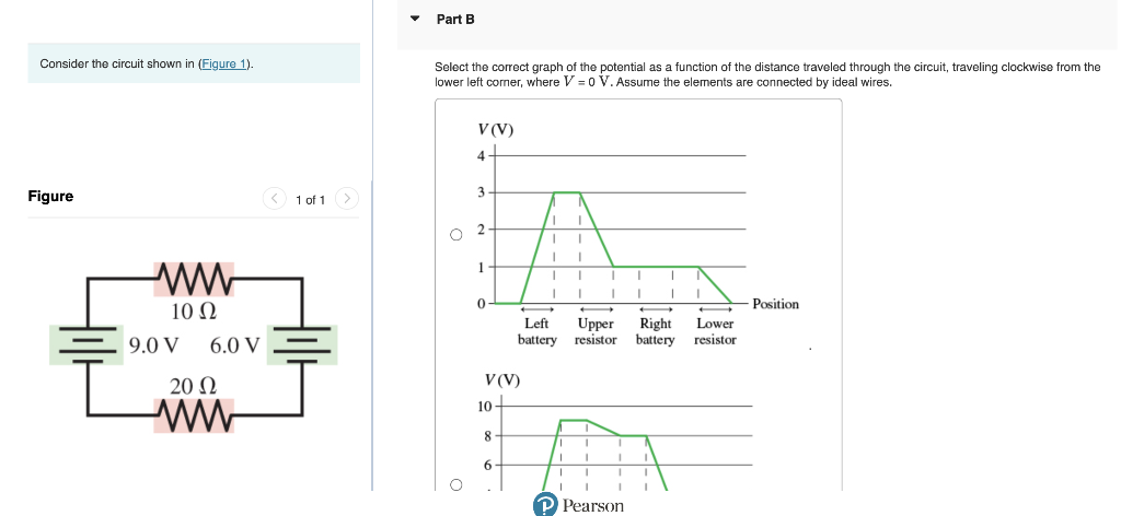 Consider the circuit shown in (Figure 1). Select the | Chegg.com