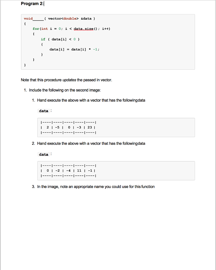 Solved Hand Execution of Arrays Question1) Demonstrate | Chegg.com