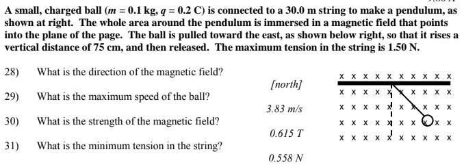 Solved physics help please! answers are italic on left, I | Chegg.com