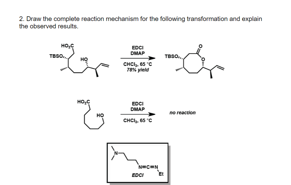 Solved Draw the complete reaction mechanism for the | Chegg.com
