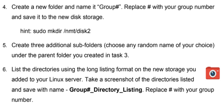 Solved 4. Create a new folder and name it “Group#”. Replace | Chegg.com
