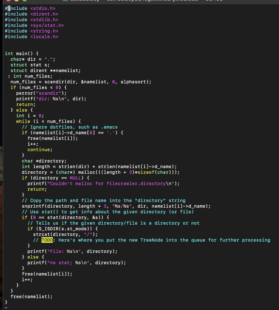 answer in C- Please use code in pics below | Chegg.com