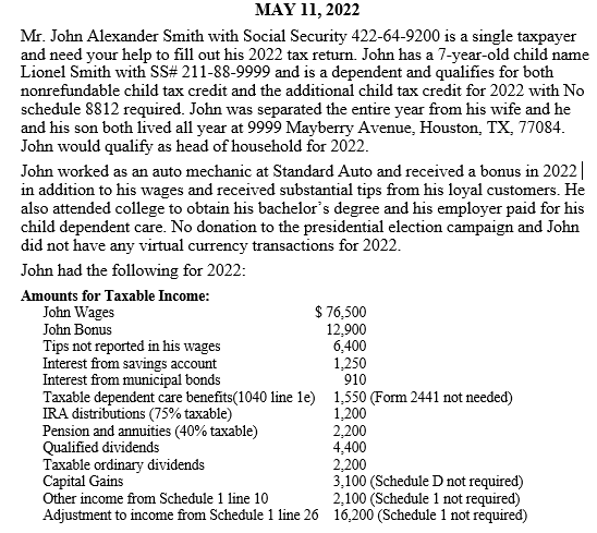 Mr. John Alexander Smith with Social Security | Chegg.com