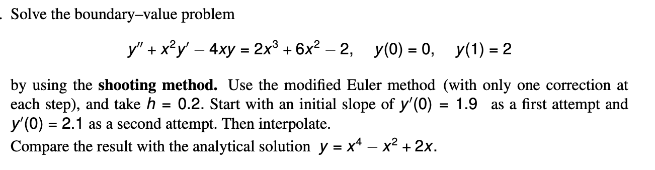 Solved Solve the boundary-value problem | Chegg.com