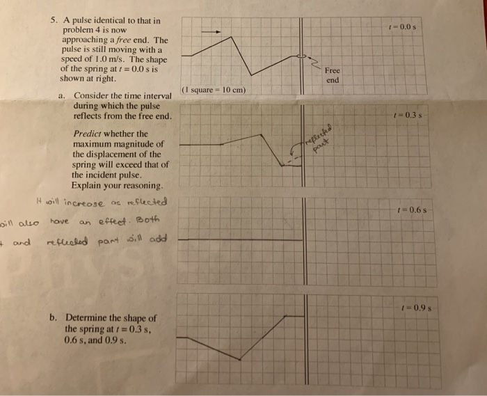 5. A pulse identical to that in 1-0.0s hof ovied of | Chegg.com