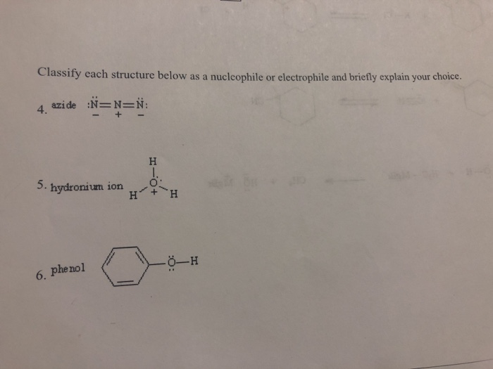 Solved Identify the nucleophile and electrophile in cach | Chegg.com