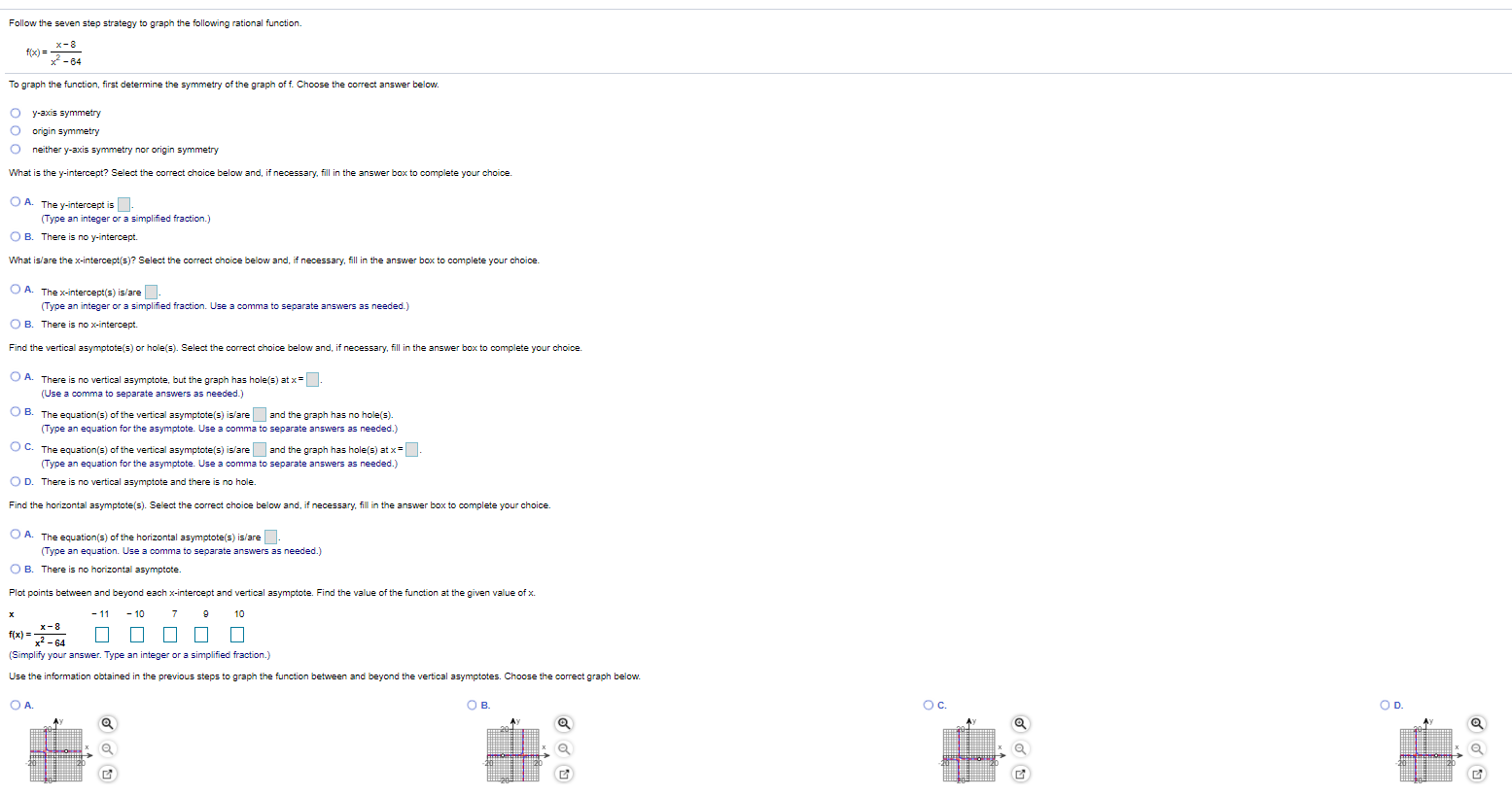Solved Follow the seven step strategy to graph the following | Chegg.com