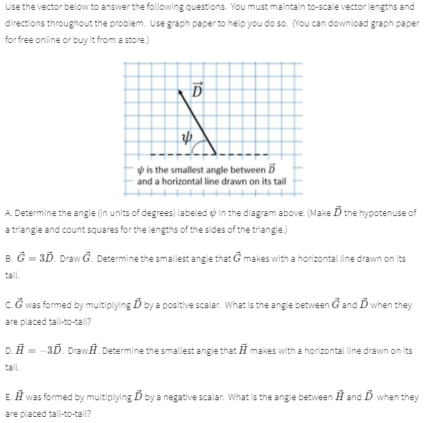 Solved Use the vectors below to answer the following | Chegg.com