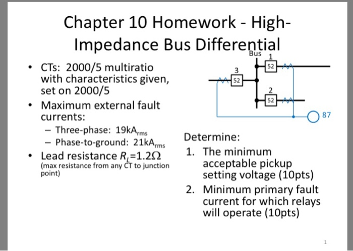 Chapter 10 Homework - High- Impedance Bus | Chegg.com