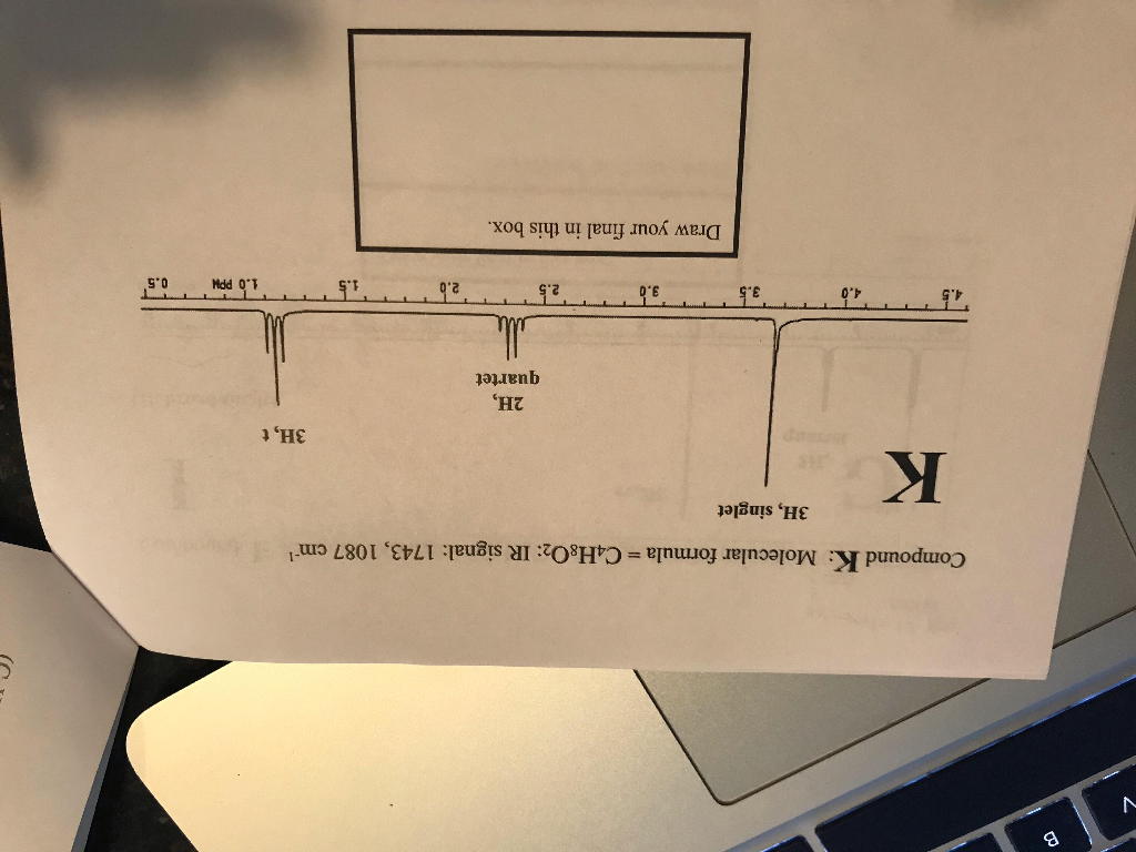 Solved Compound G: Molecular formula = C9H12. Key Infrared | Chegg.com