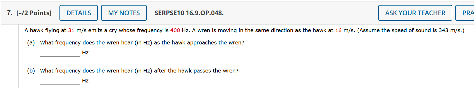 Solved A hawk flying at \( 31 \mathrm{~m} / \mathrm{s} \) | Chegg.com