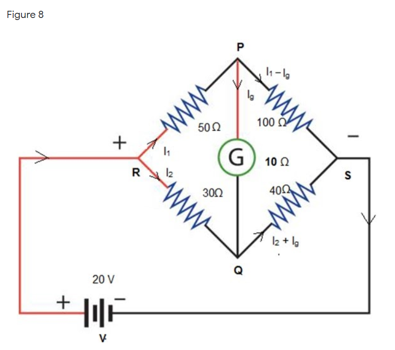 Solved B From Figure 8 Calculate The Current Through
