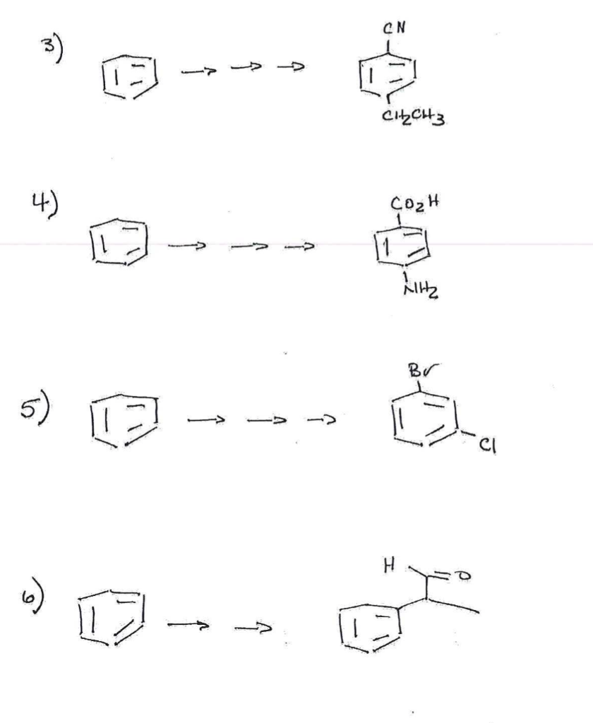 Solved Dilections: Write the synthesis sequence to obtain | Chegg.com