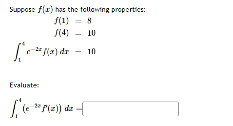 Solved Suppose f(x) has the following properties: | Chegg.com