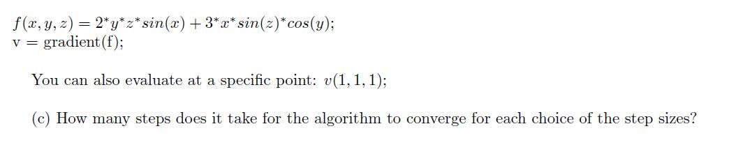 Solved - (3) This problem explores the use of steepest | Chegg.com