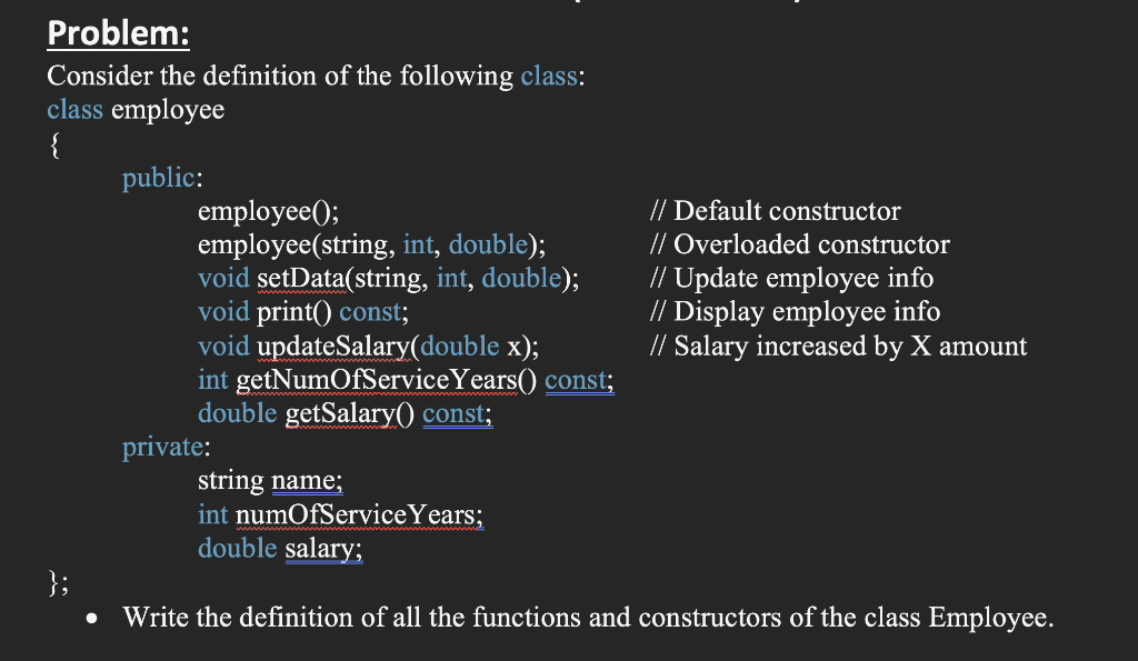 Write the definition of all the functions and | Chegg.com