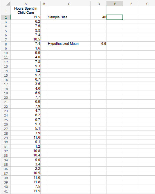 Solved The sample data is contained in the Excel Online file | Chegg.com