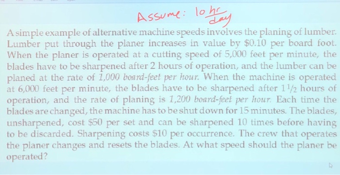 Solved Assume lo he A simple example of alternative machine | Chegg.com