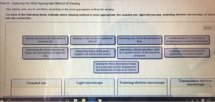 Solved Part A-Selecting the Most Appropriate Method of | Chegg.com