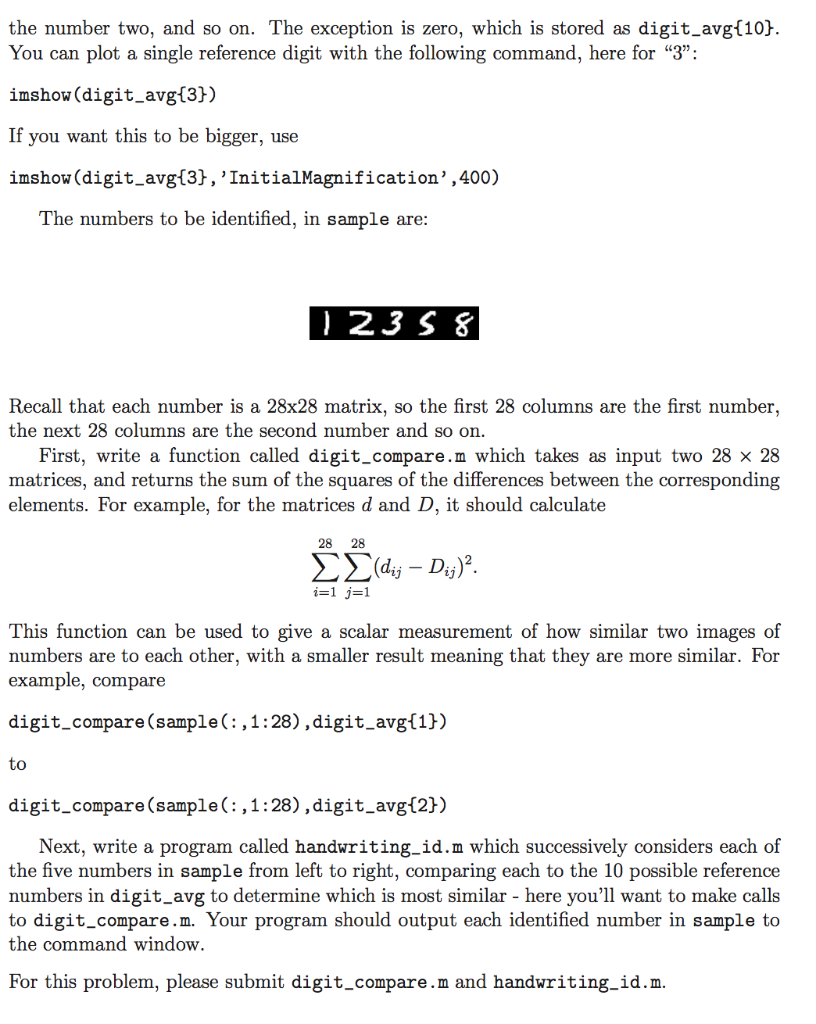 Matlab Question Please Write Exactly What Needs To