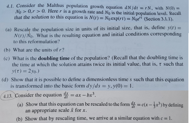 Solved Need Help with Questions 4.1a-d and 4.13a-b. Would be | Chegg.com