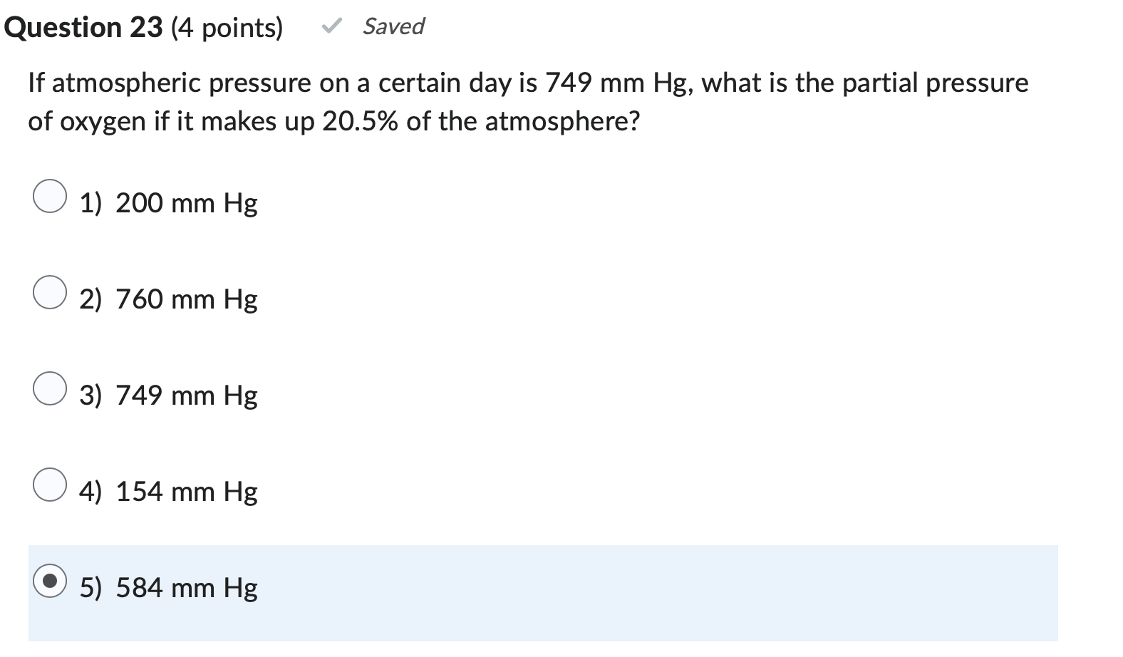 Solved As the pressure of a gas sample is changed from 380 | Chegg.com