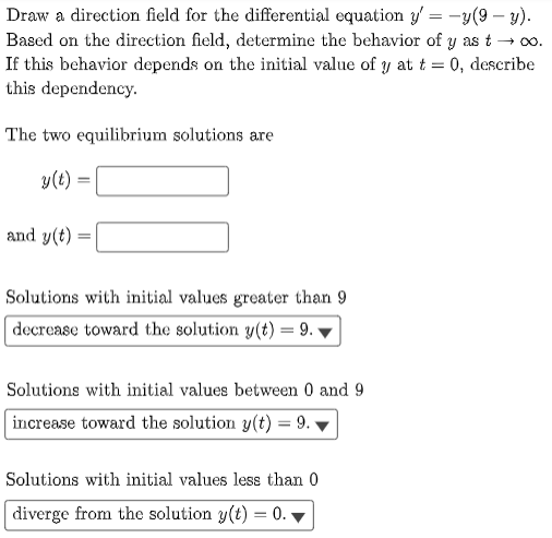 Solved Draw a direction field for the differential equation | Chegg.com