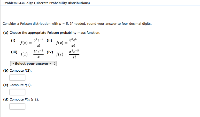 Solved Problem 04-22 Algo (Discrete Probability | Chegg.com