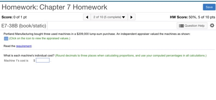 Solved Homework: Chapter 7 Homework Score: 0 of 1 pt E7-38B | Chegg.com