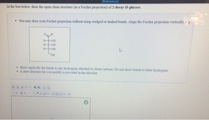 Solved CH2OH OH o OH OH OH In the box below draw the | Chegg.com